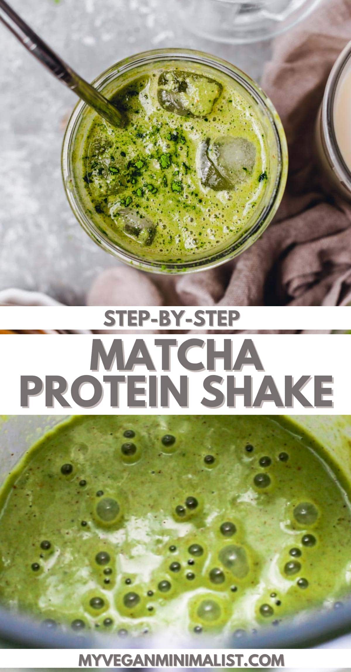 Best Matcha Green Tea Vanilla Protein Shake (Vegan) - My Vegan Minimalist