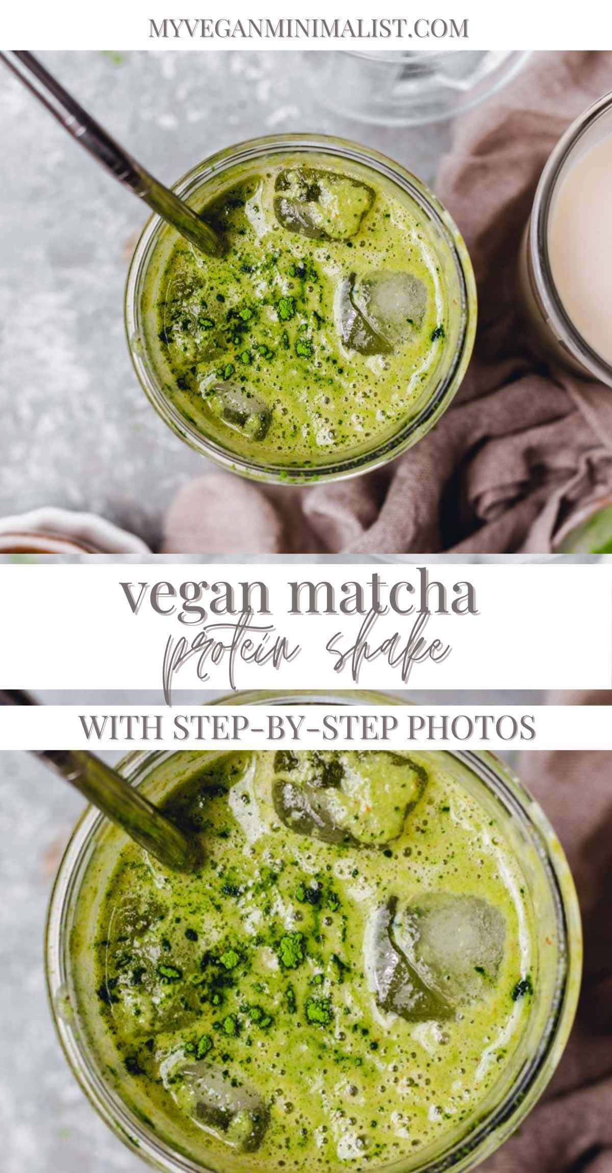 Best Matcha Green Tea Vanilla Protein Shake (Vegan) - My Vegan Minimalist