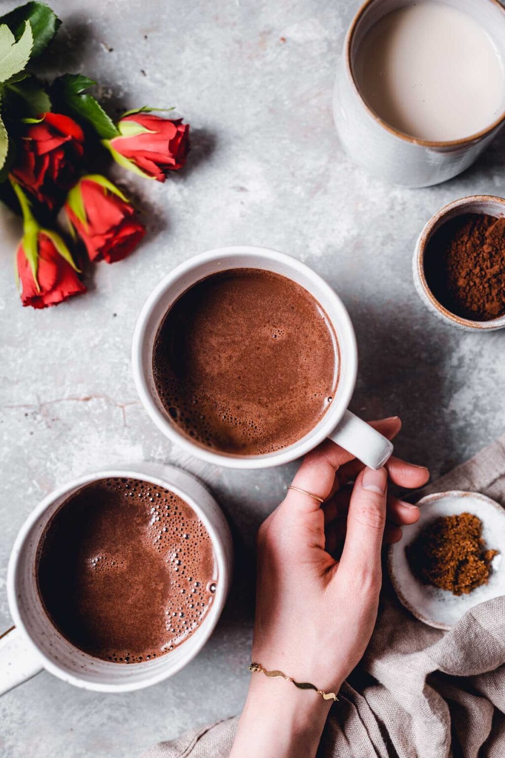 Rose Hot Chocolate - My Vegan Minimalist
