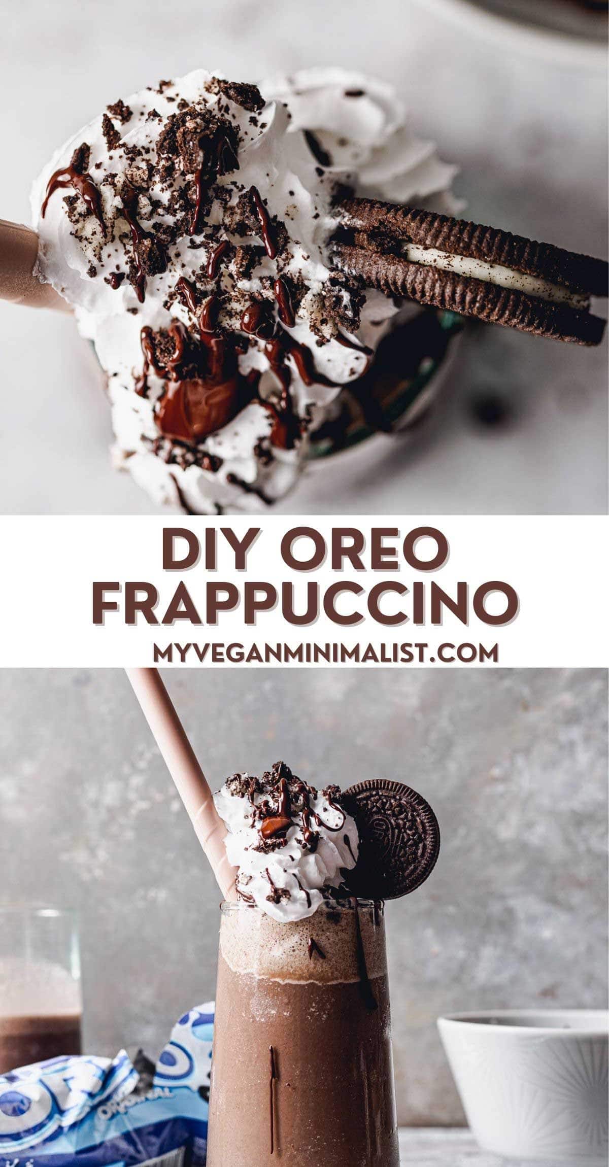 5-Ingredient Oreo Frappe Starbucks Style - My Vegan Minimalist