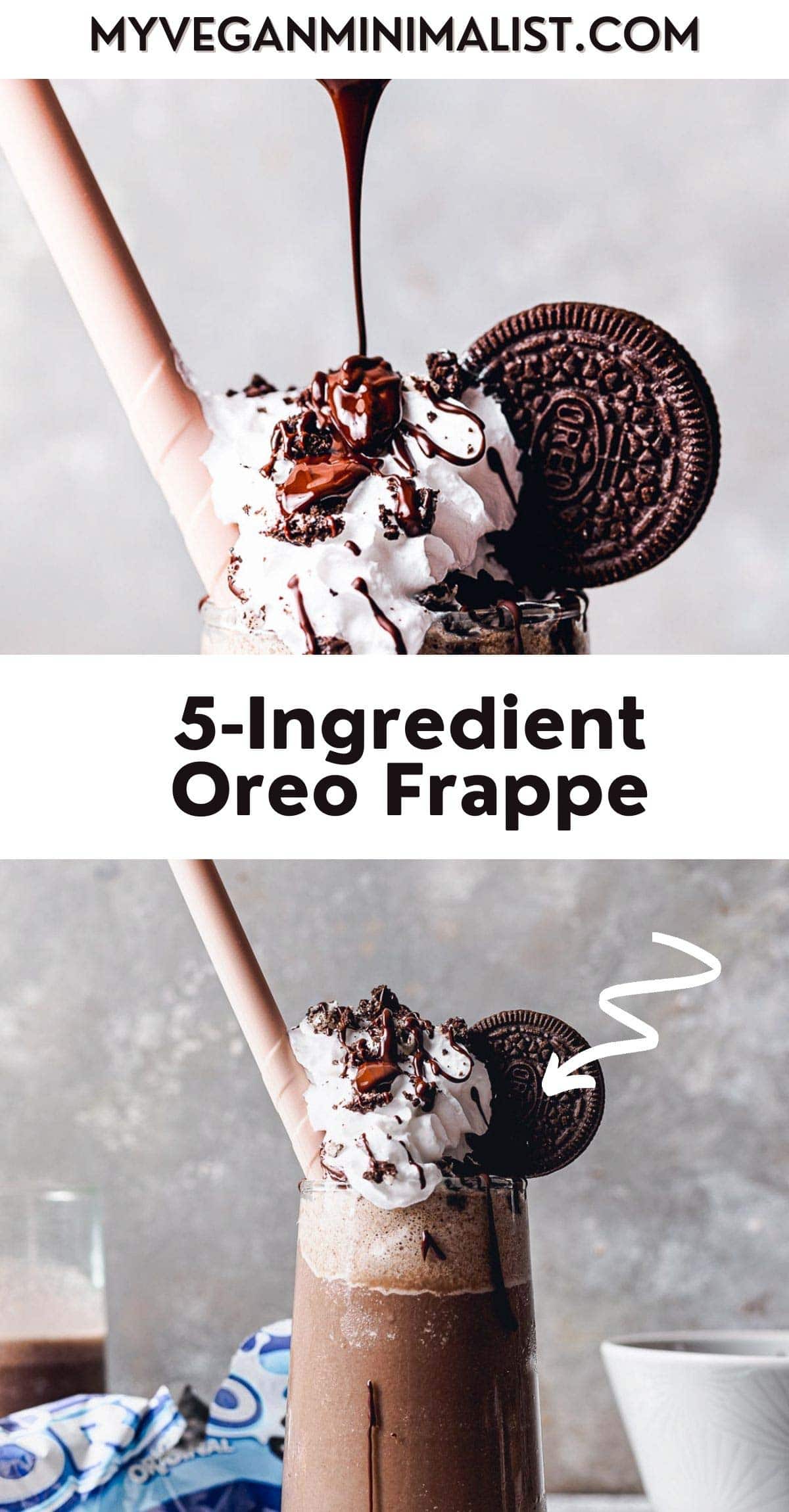 5-Ingredient Oreo Frappe Starbucks Style - My Vegan Minimalist