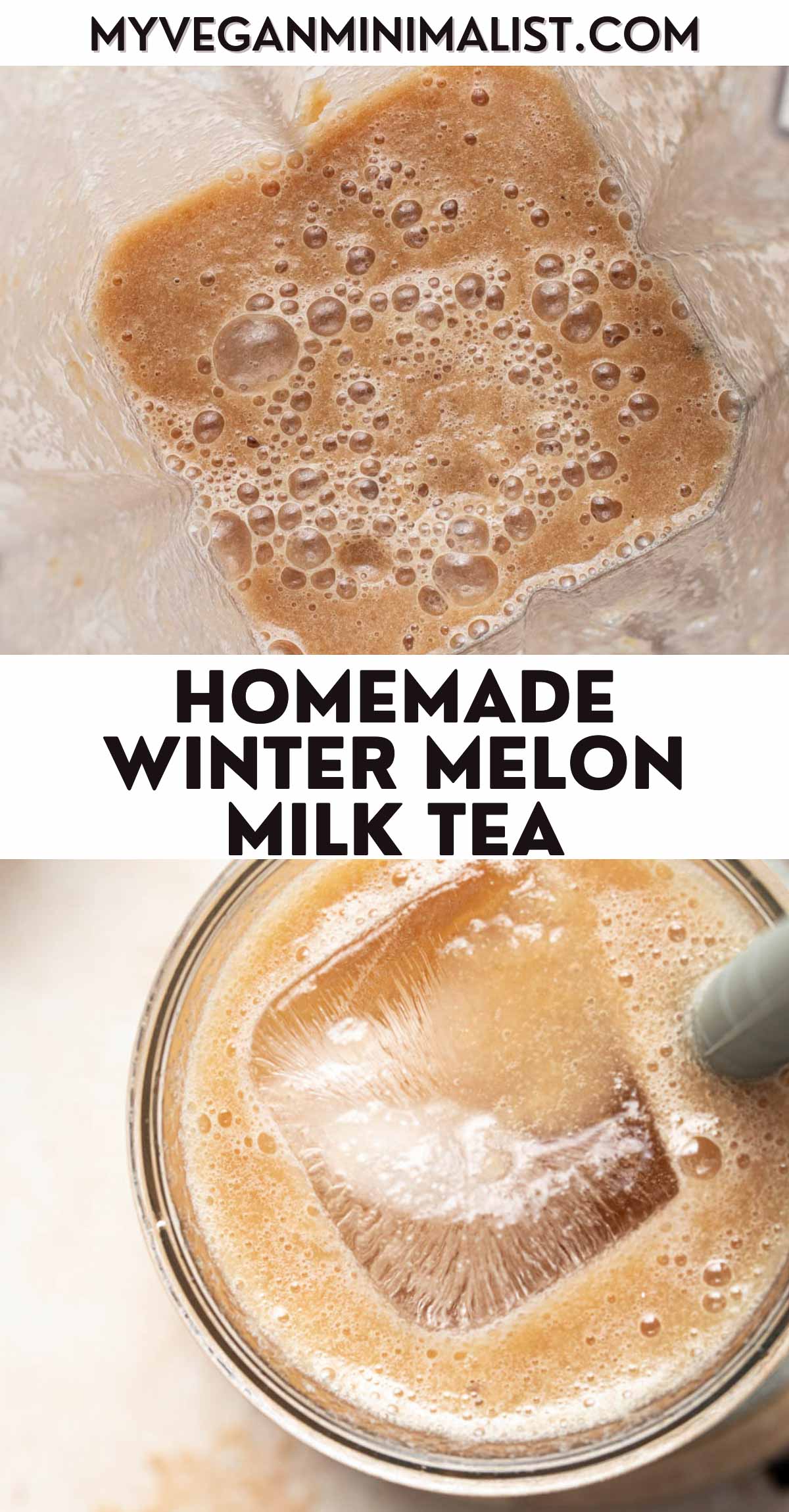 Winter Melon Bubble Milk Tea - Boba - My Vegan Minimalist