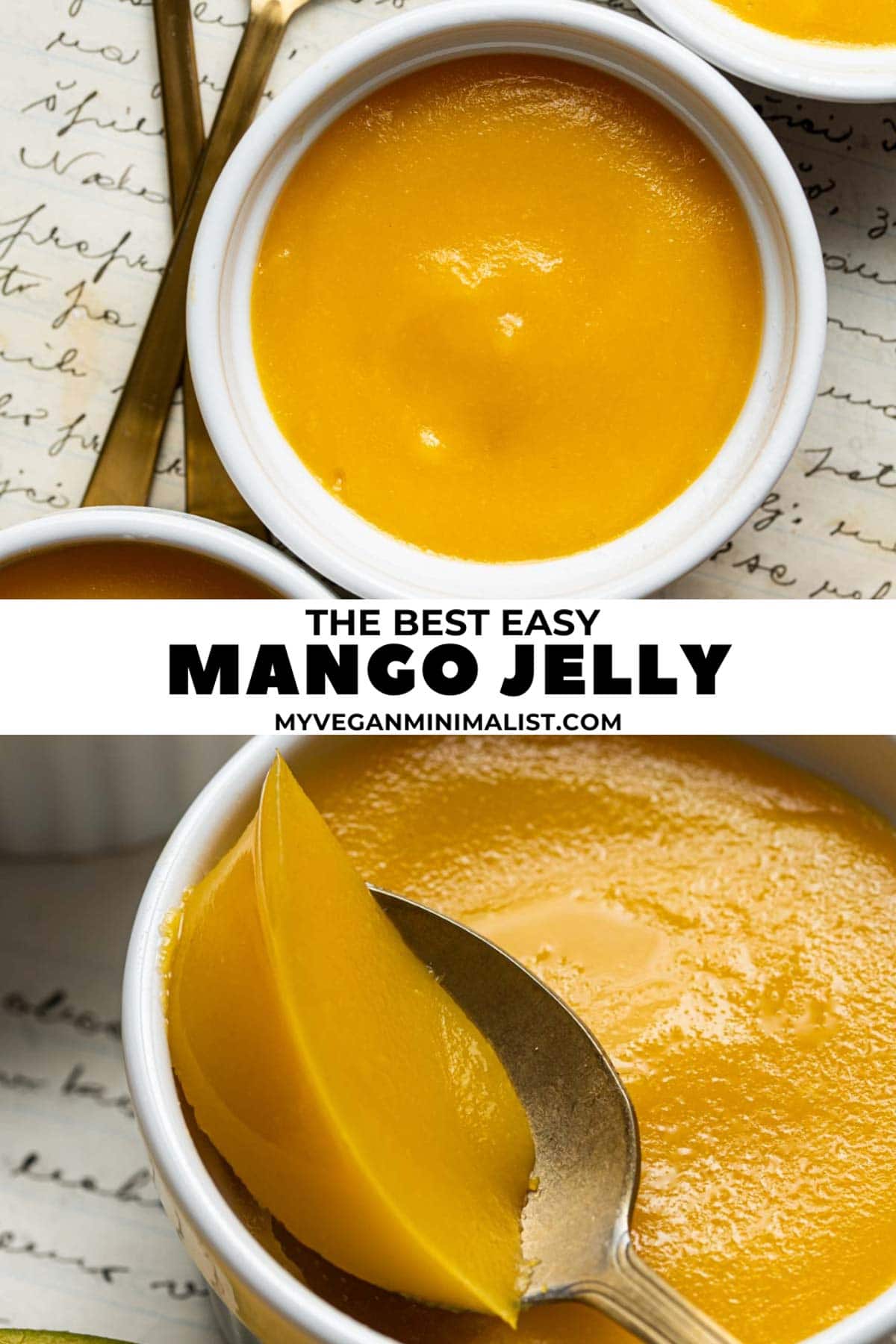 Mango Jelly Dessert - 5 Easy Ingredients - My Vegan Minimalist