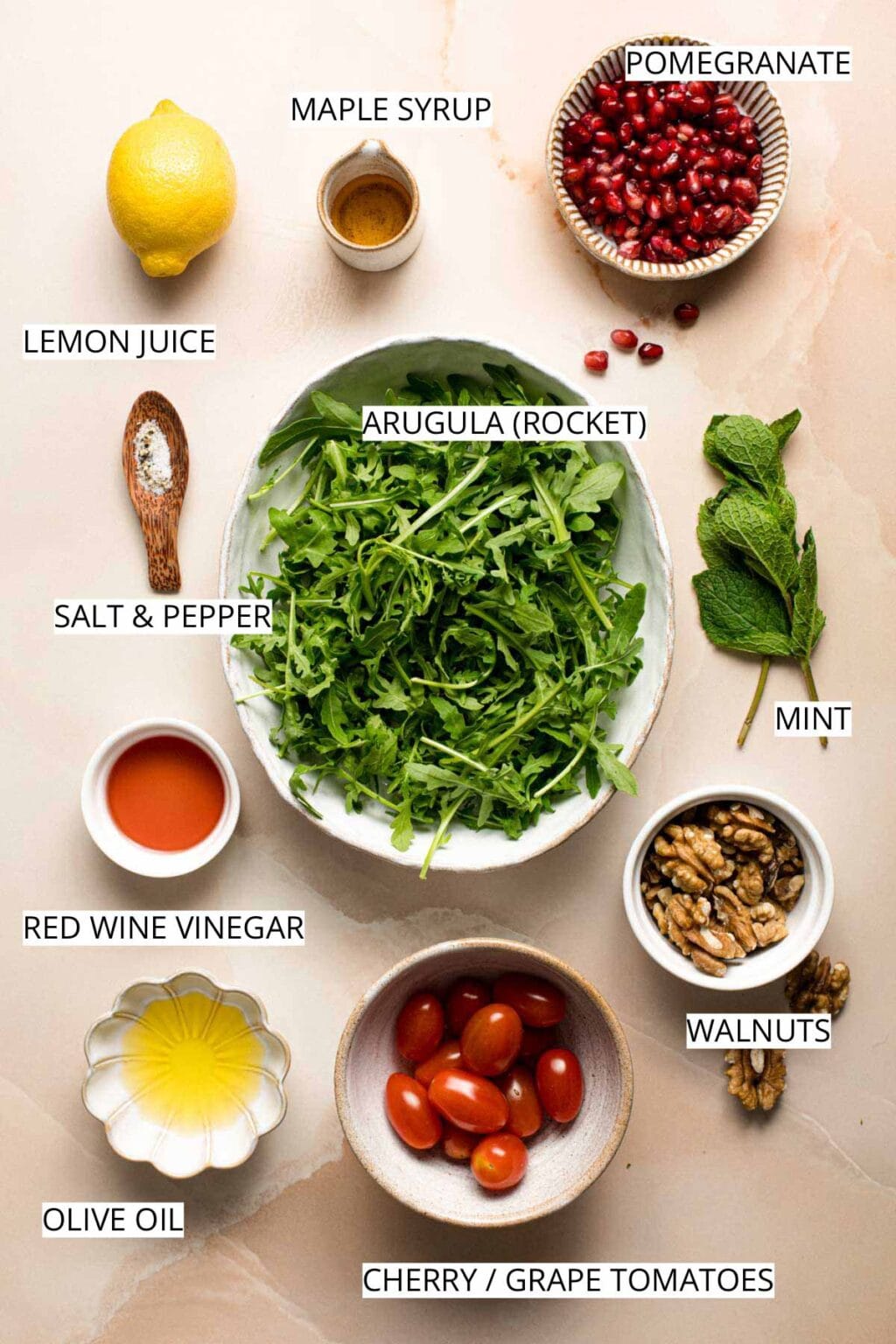 Rocca Salad w Easy Dressing - My Vegan Minimalist