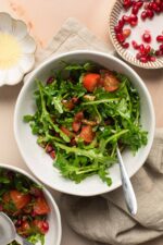 Rocca Salad w Easy Dressing - My Vegan Minimalist