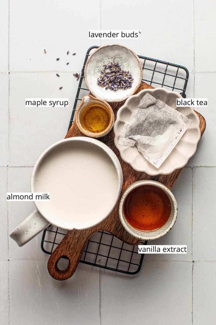 Lavender Milk Tea (5 Ingredients, 10 minutes) - My Vegan Minimalist