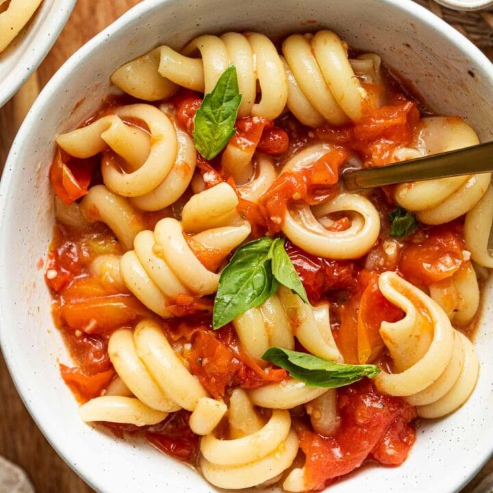 The BEST 30-Minute Trottole Pasta - My Vegan Minimalist