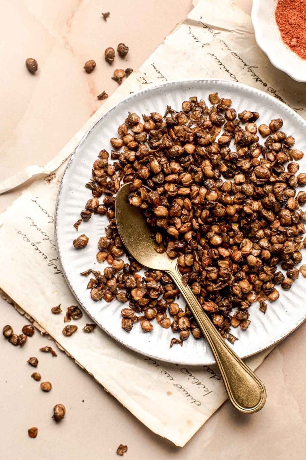 Crispy Oven Roasted Lentils - 5 Ingredients - My Vegan Minimalist