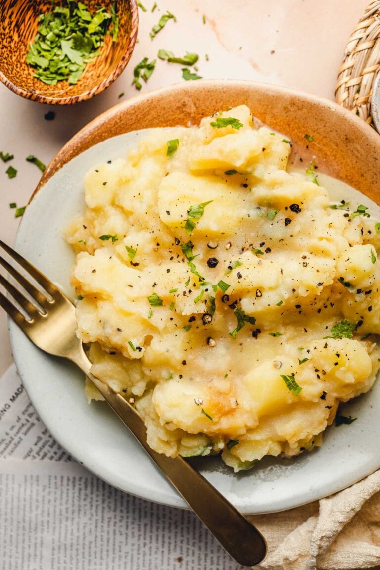The Best Easy Stewed Potatoes - Creamy & Simple - My Vegan Minimalist