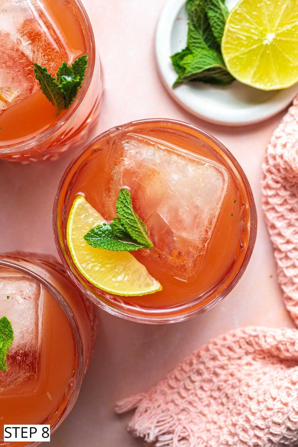 Iced Watermelon Tea with Mint & Lime - My Vegan Minimalist