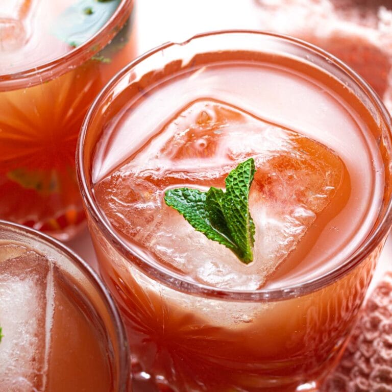 Iced Watermelon Tea with Mint & Lime - My Vegan Minimalist