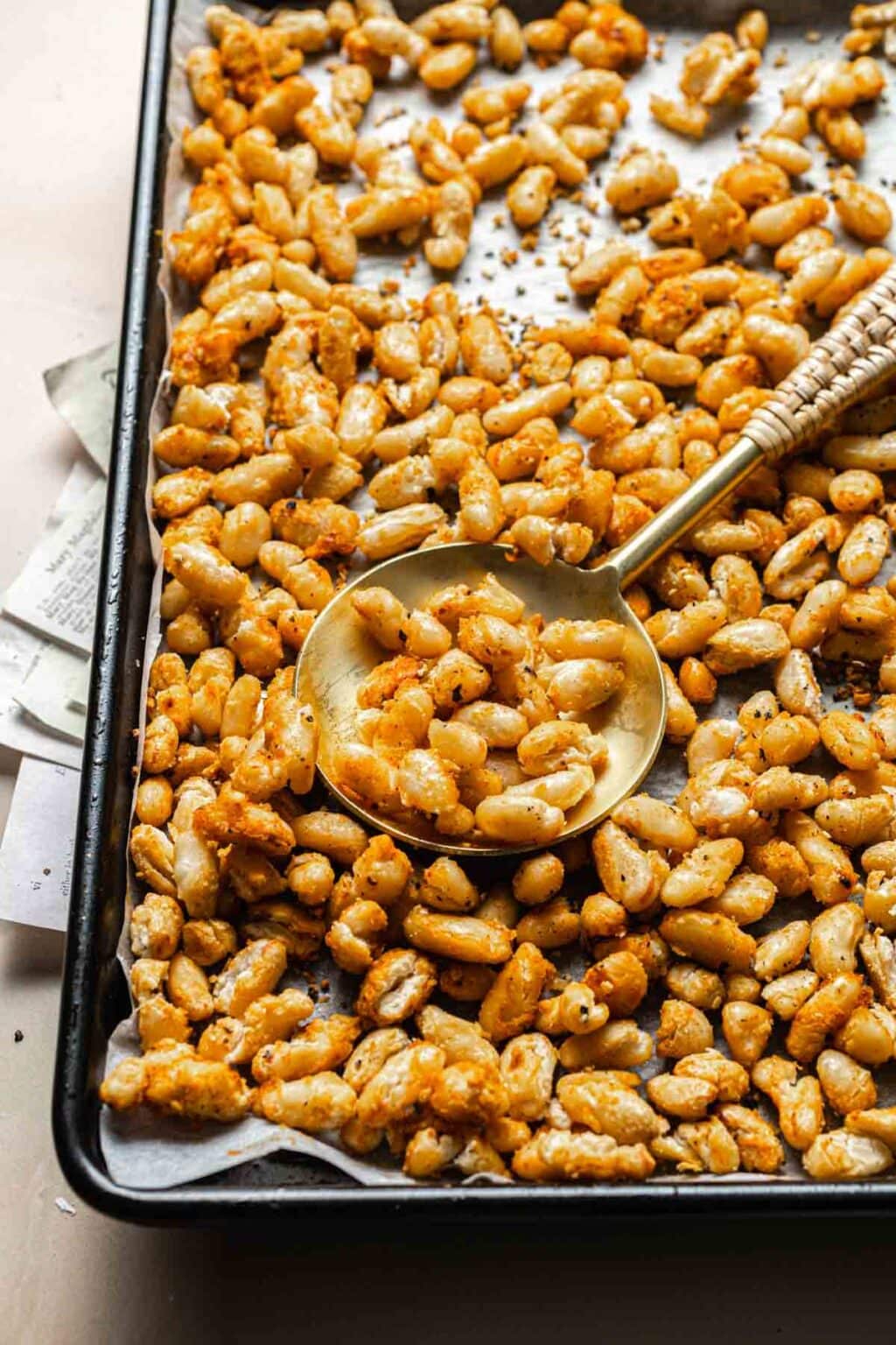 Roasted Cannellini Beans - Crispy Oven-Baked White Beans - My Vegan ...