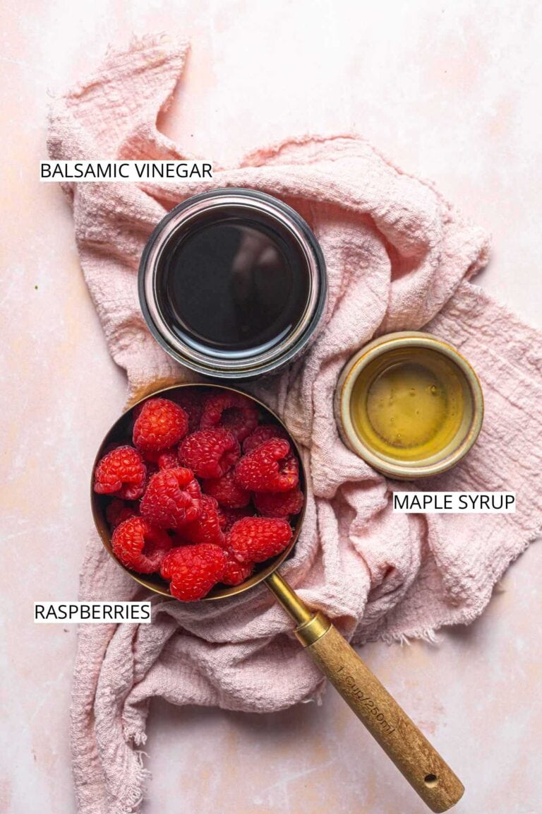 Raspberry Balsamic Vinegar Glaze - Easy Reduction - My Vegan Minimalist