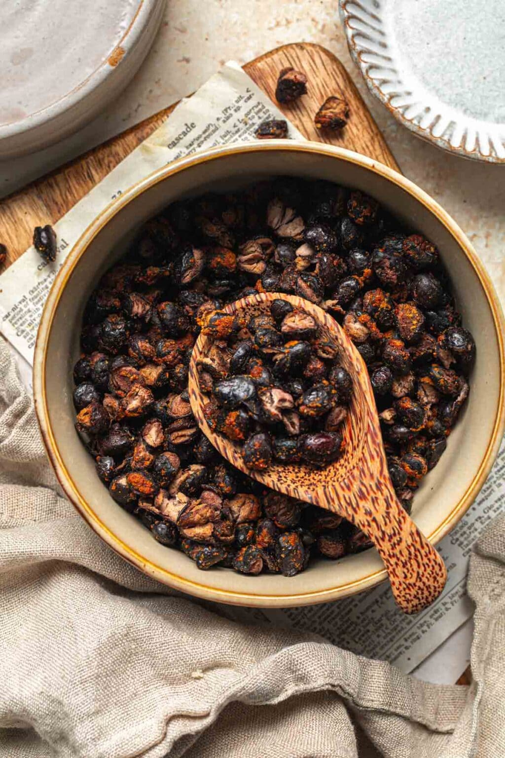 Crispy Roasted Black Beans - Simple Bean Snack - My Vegan Minimalist