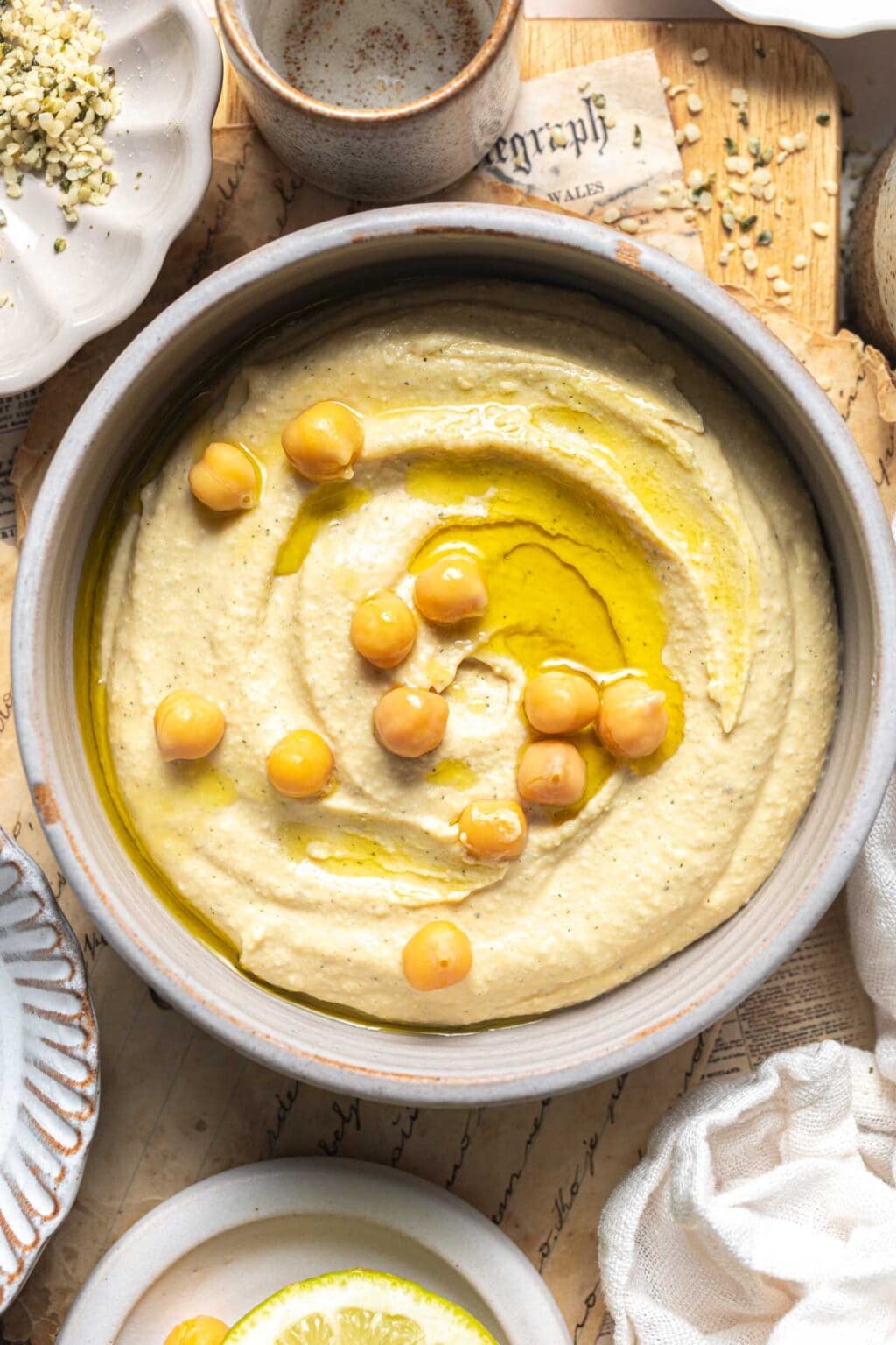 High-Protein Hummus - Easy, Creamy Dip with Hemp Seeds - My Vegan ...